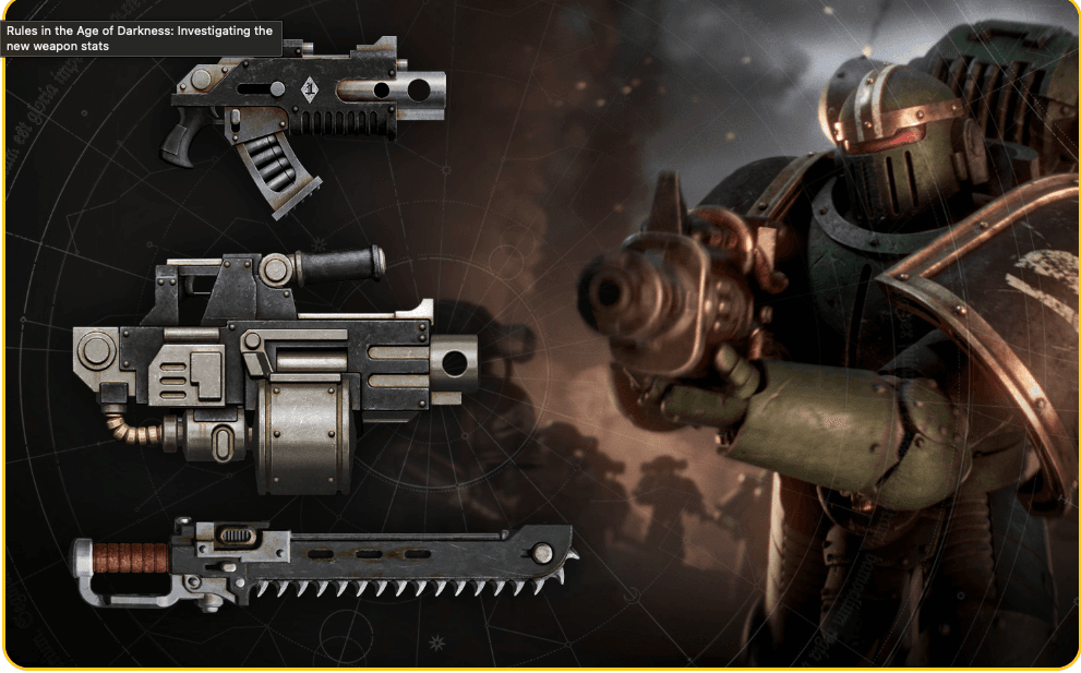 warhammer weapon types