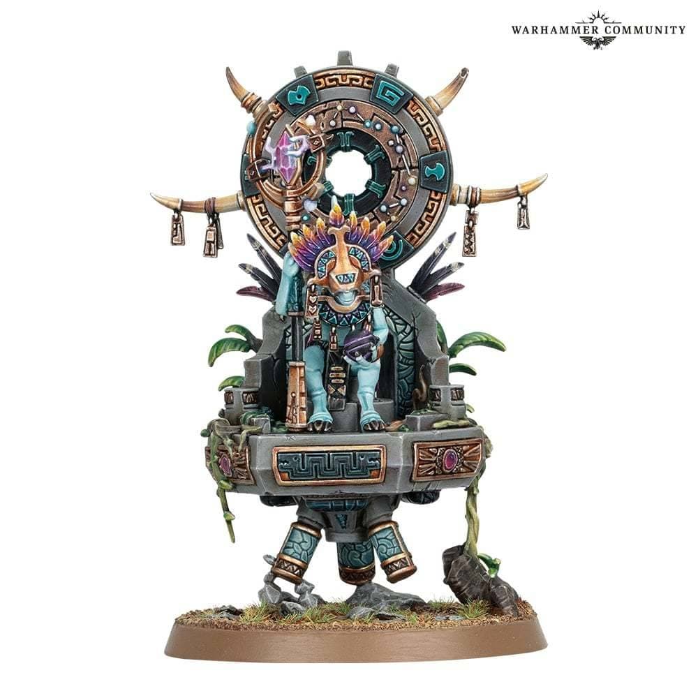 cover image for Age of sigmar : Skink Starseers on Palanquin for the ...